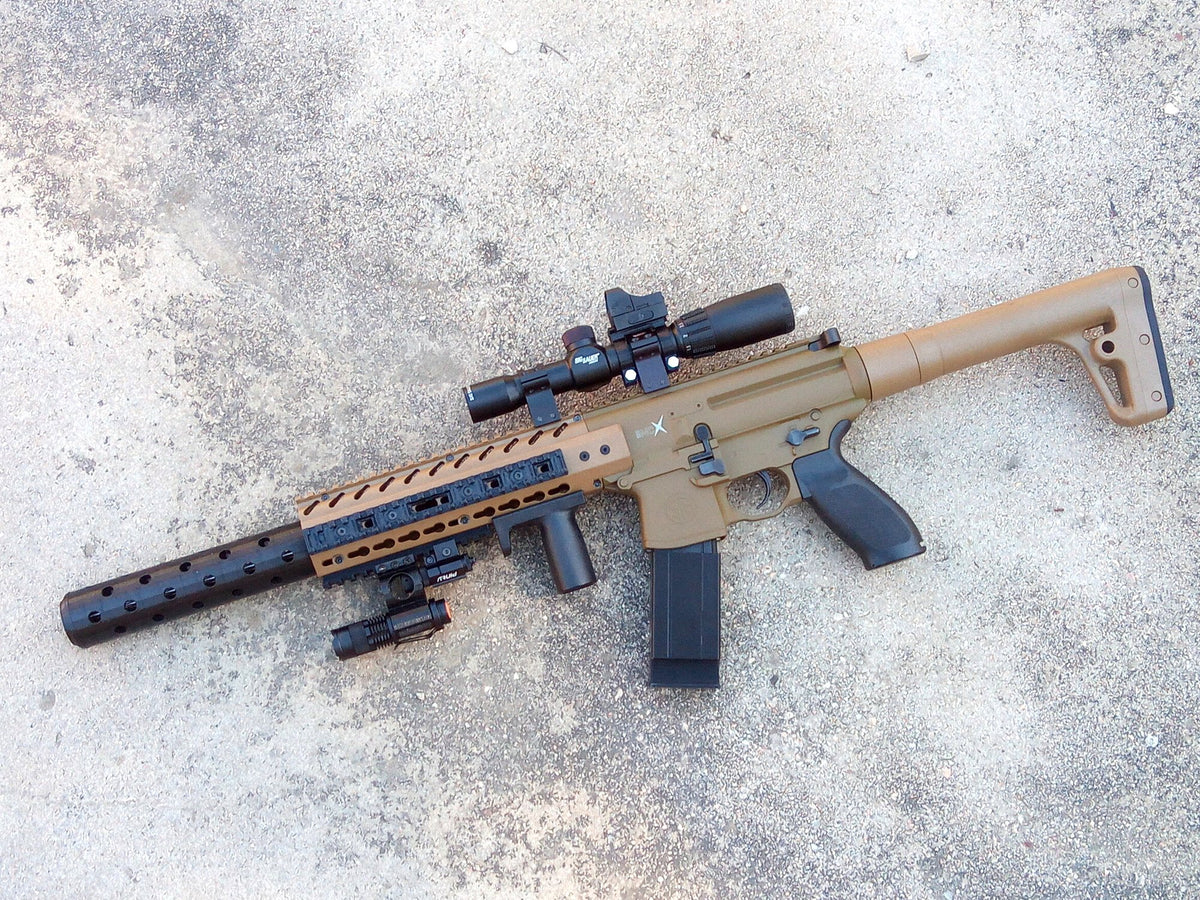 MCX A310 Barrel Shroud Muzzle Device - for Air Rifle - Mock Muzzle Bra ...